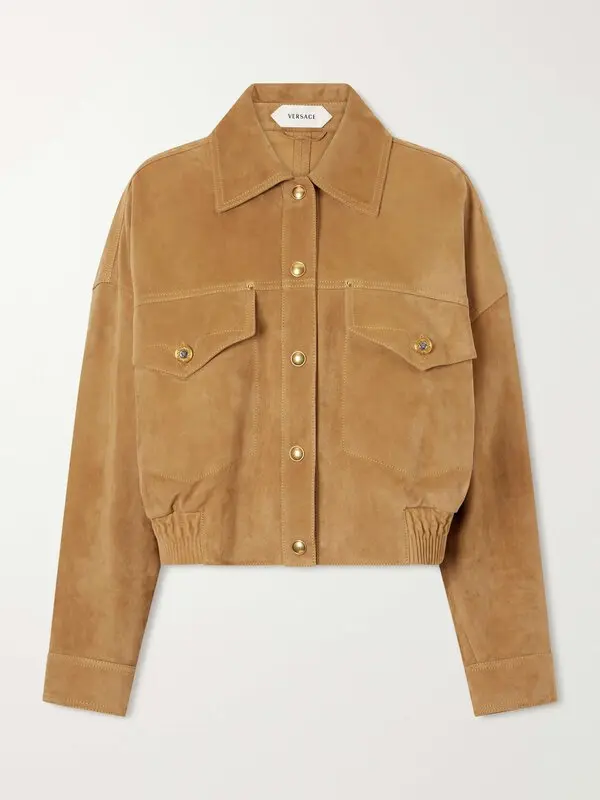 Versace Suede Blouson Jacket