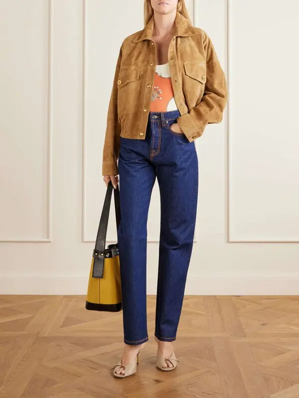 Versace Suede Blouson Jacket