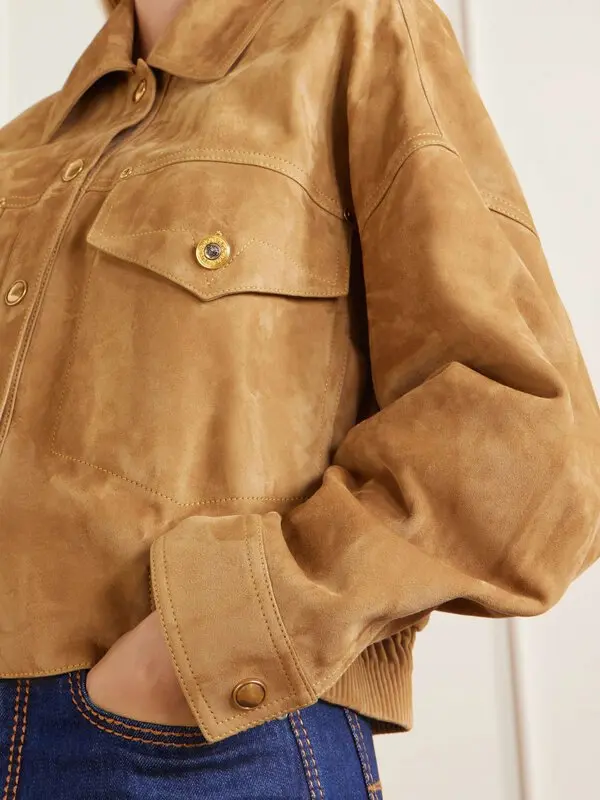 Versace Suede Blouson Jacket