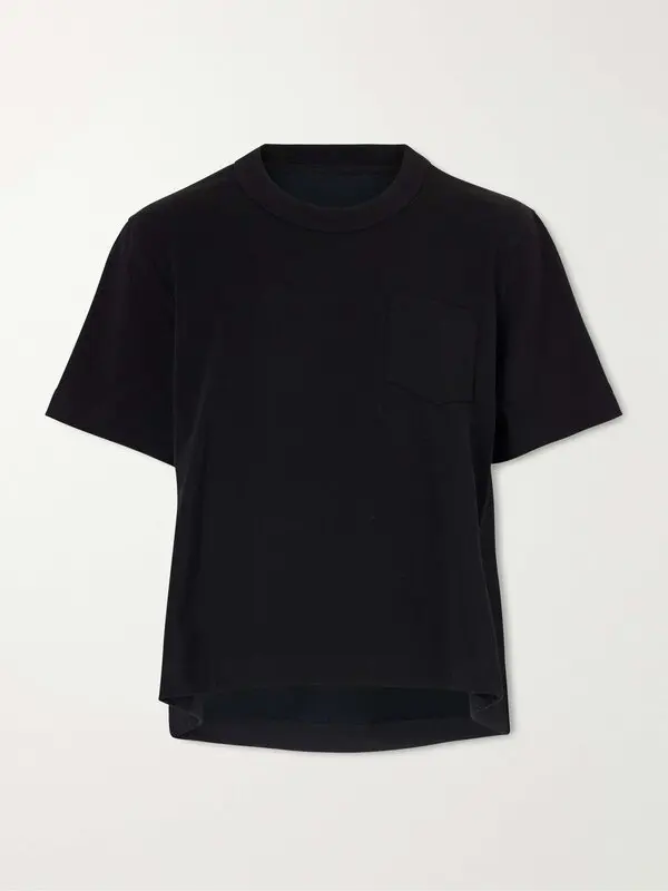 Sacai Cotton-jersey T-shirt