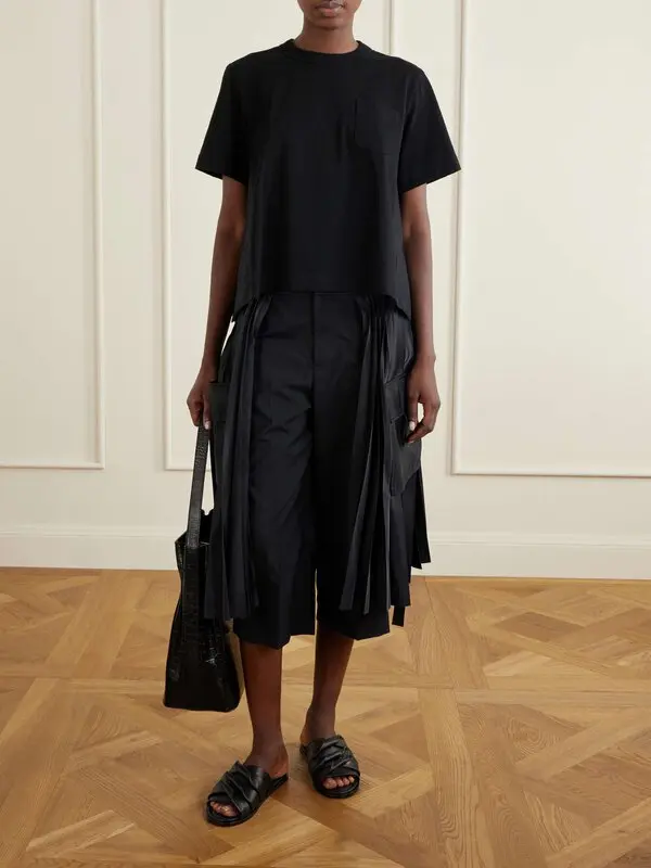 Sacai Cotton-jersey T-shirt