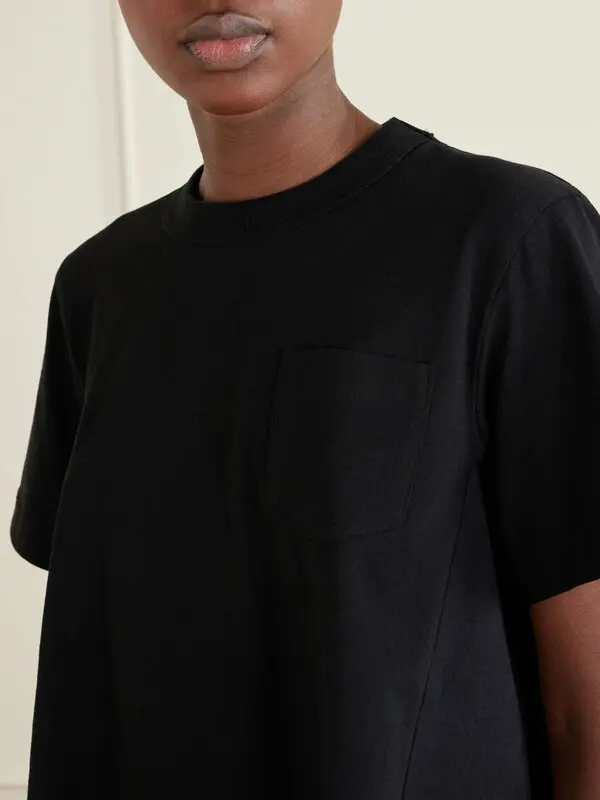 Sacai Cotton-jersey T-shirt