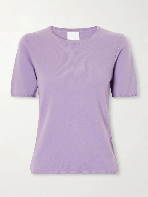 ALLUDE Cashmere Pullover - Purple