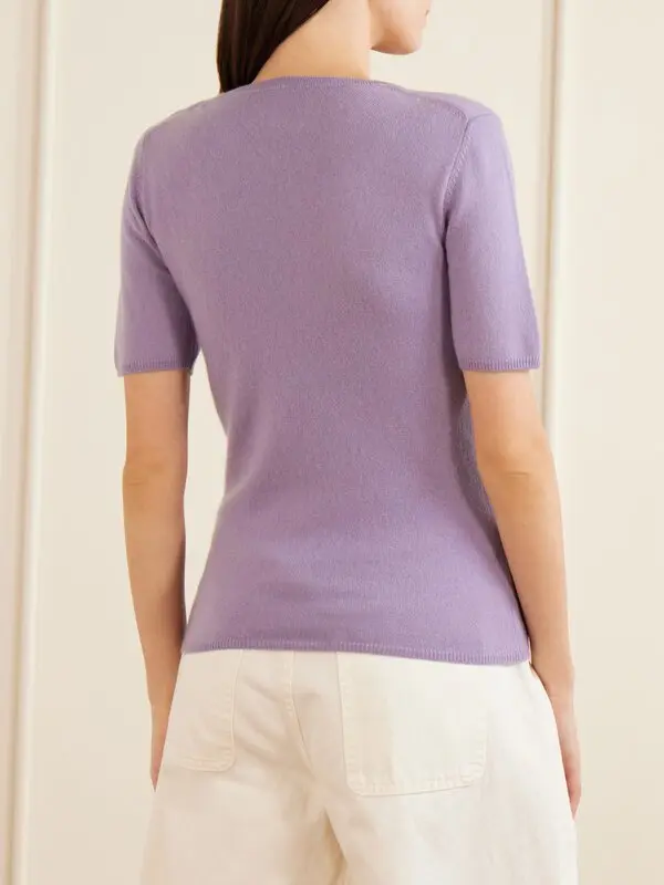 ALLUDE Cashmere Ribbed Sweater