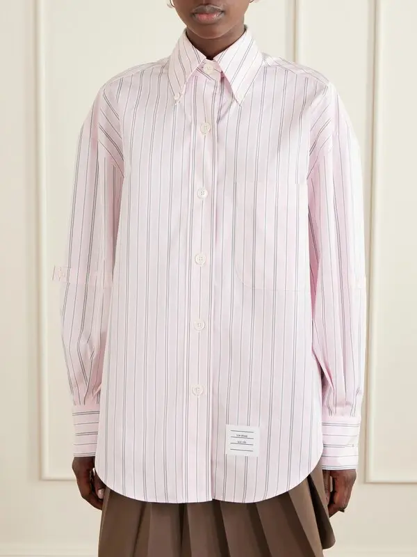 Thom Browne Striped Cotton-poplin Shirt
