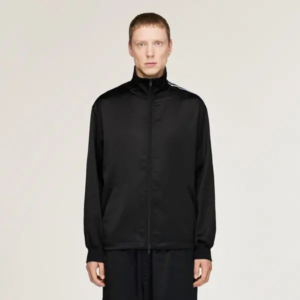 Adidas Y-3 Satin Gradient 3-stripes Track Top - Black
