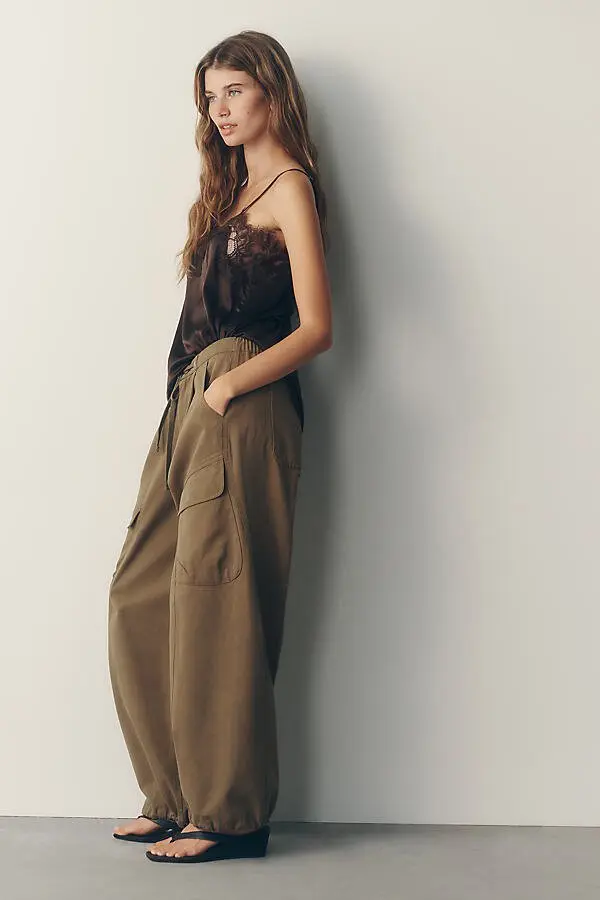 WHITEROOM + CACTUS Cotton Utility Pants