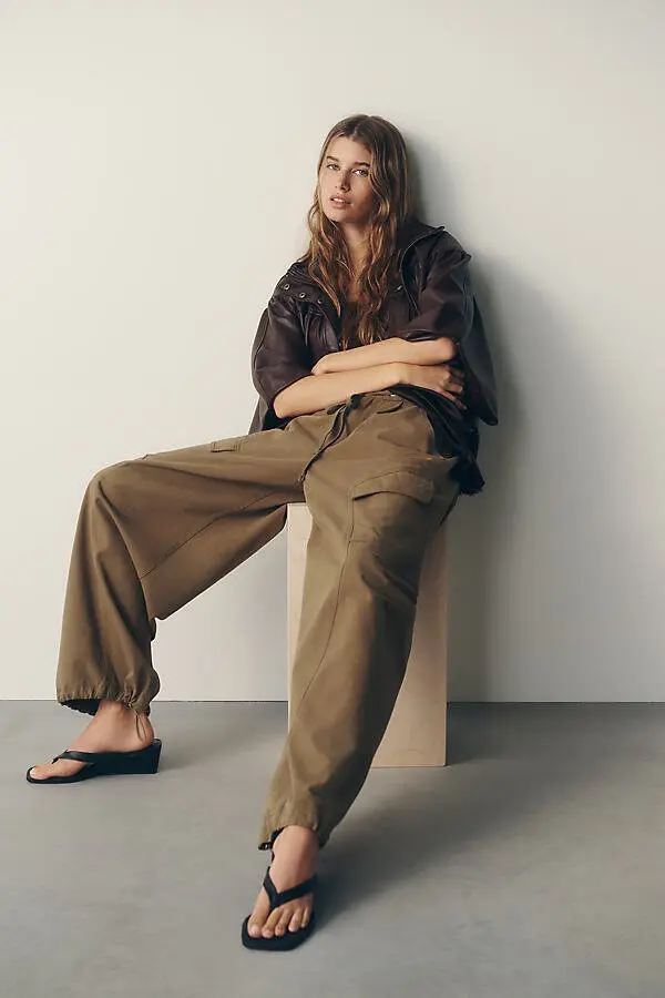 WHITEROOM + CACTUS Cotton Utility Pants