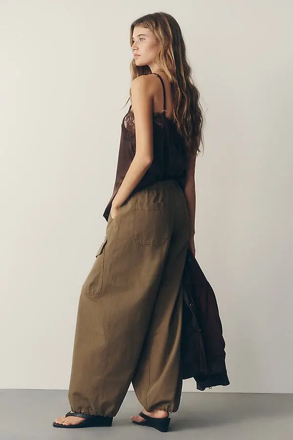 WHITEROOM + CACTUS Cotton Utility Pants