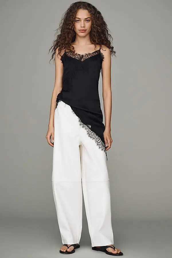 WHITEROOM + CACTUS Faux Leather Tapered Pants