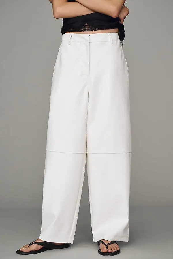 WHITEROOM + CACTUS Faux Leather Tapered Pants