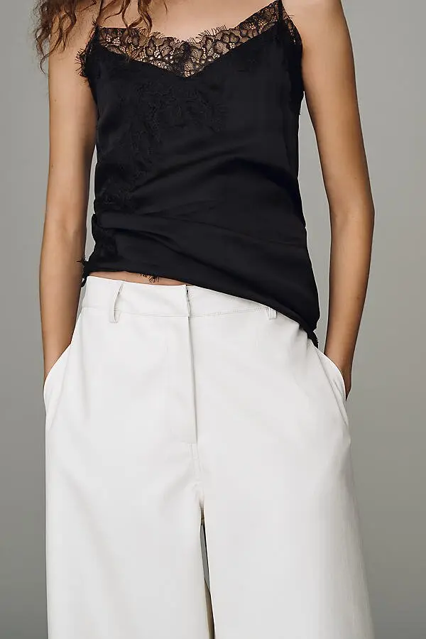 WHITEROOM + CACTUS Faux Leather Tapered Pants