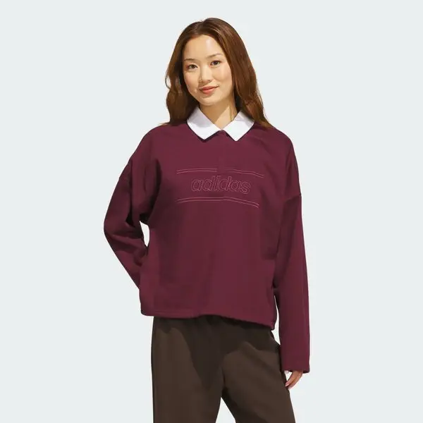 Adidas Elevated Everyday Graphic Sweatshirt - Maroon