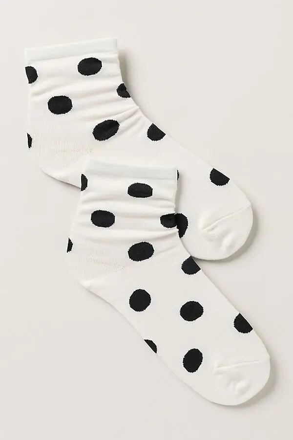 Anthropologie Icon Trouser Socks - Black & White Pattern