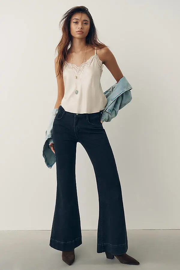PILCRO Retro Mid-rise Flare Jeans