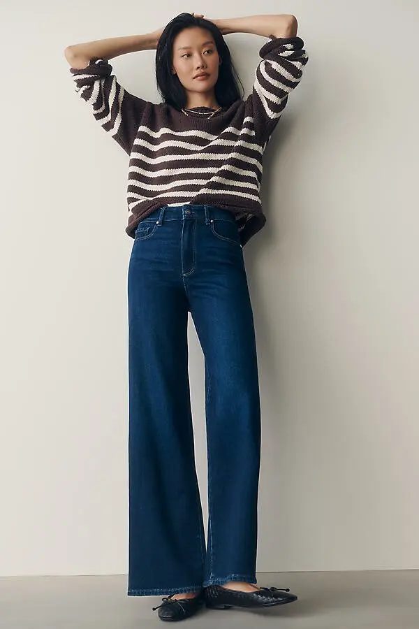Paige Anessa " High-rise Wide-leg Jeans - Juniette