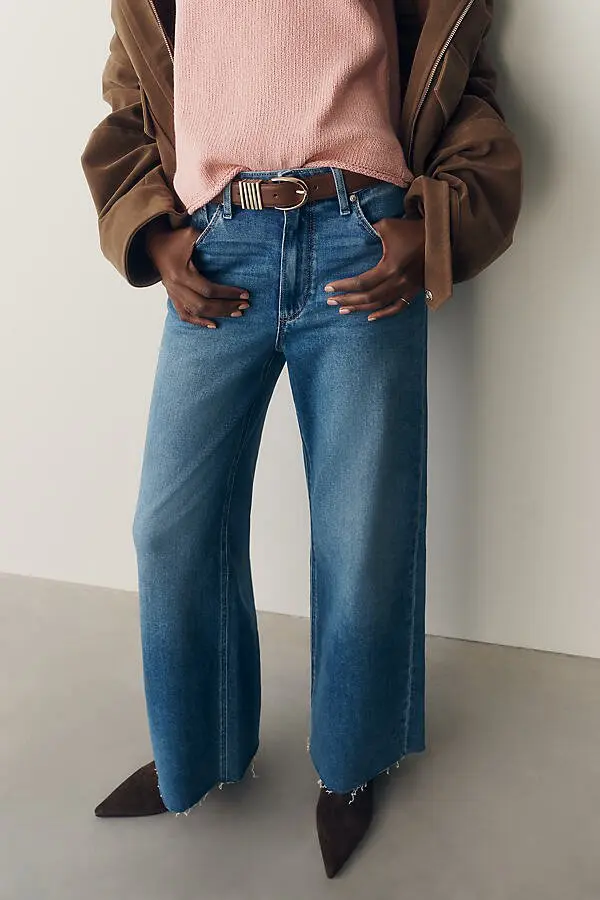 Paige Anessa " High-rise Wide-leg Jeans