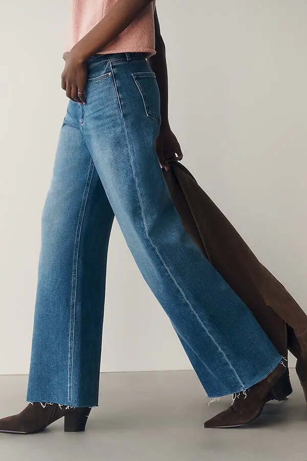 Paige Anessa " High-rise Wide-leg Jeans