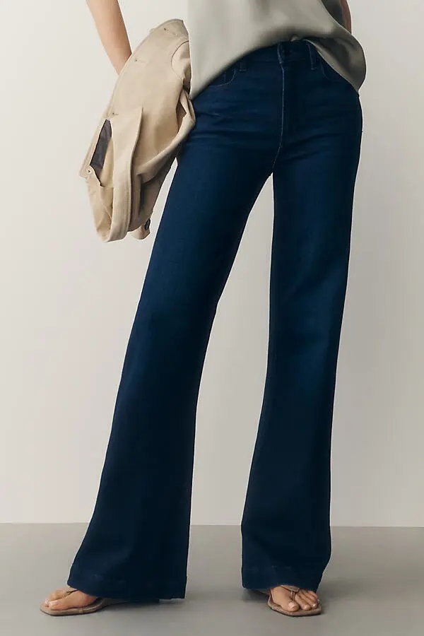 Paige Leenah " Mid-rise Flared Jeans - Senora