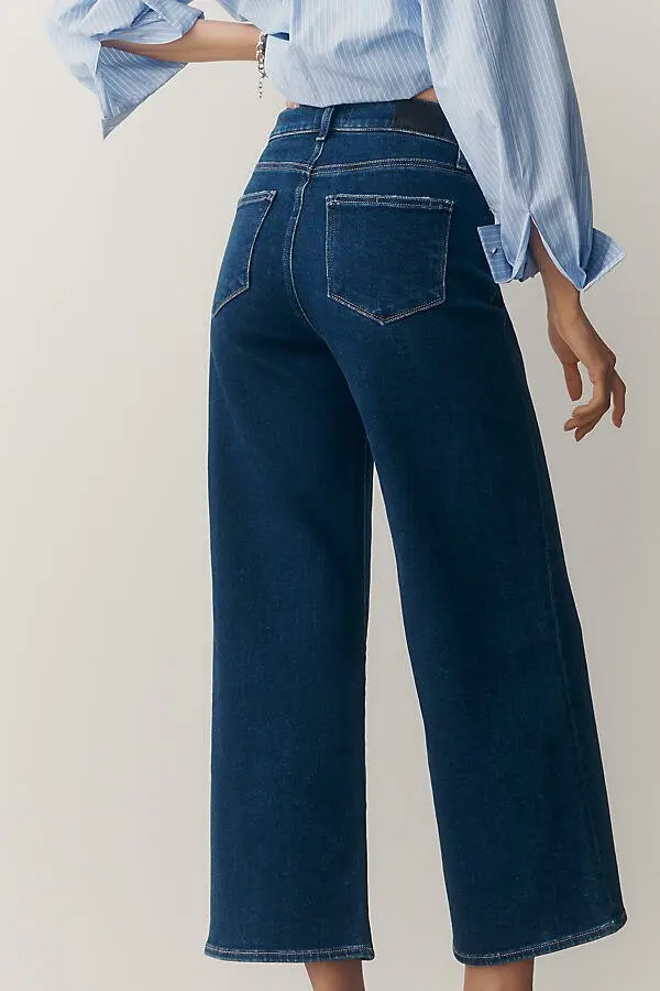 Paige Anessa High-rise Crop Wide-leg Jeans