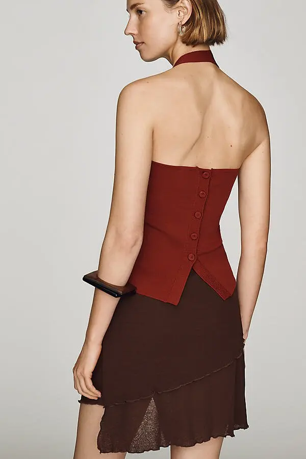 Maeve Halter Sweater Tank Top
