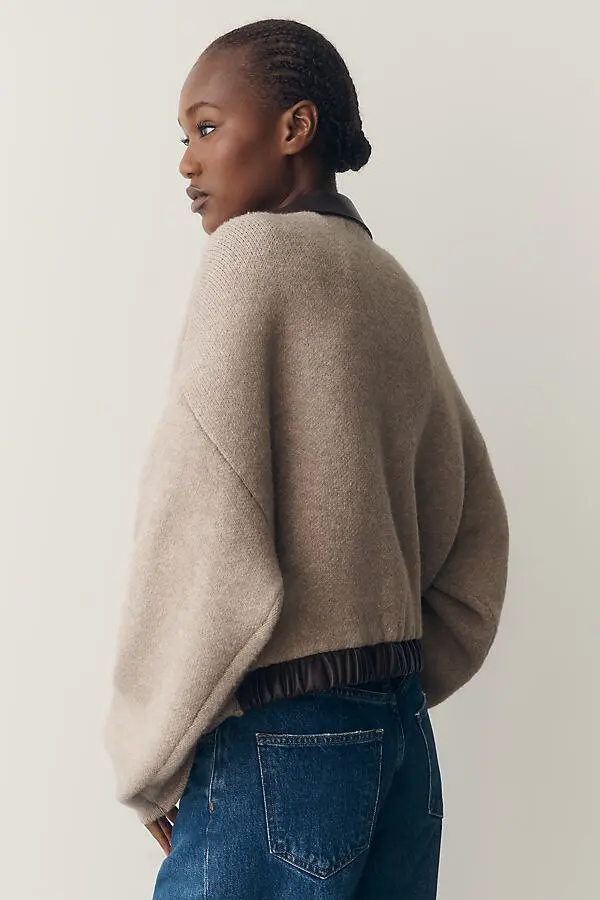 Blanknyc Dropped Shoulder Zip-up Jacket