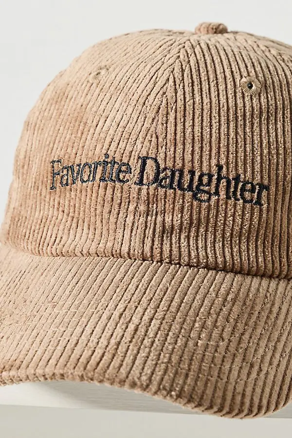 FAVORITE DAUGHTER Corduroy Baseball Cap