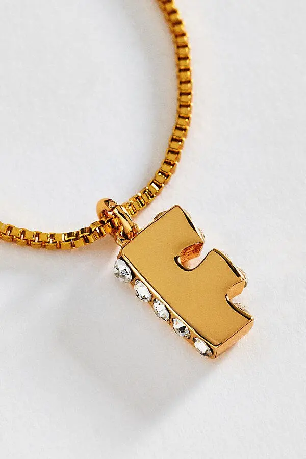 Anthropologie Crystl Itil Pendnt Necklce - F