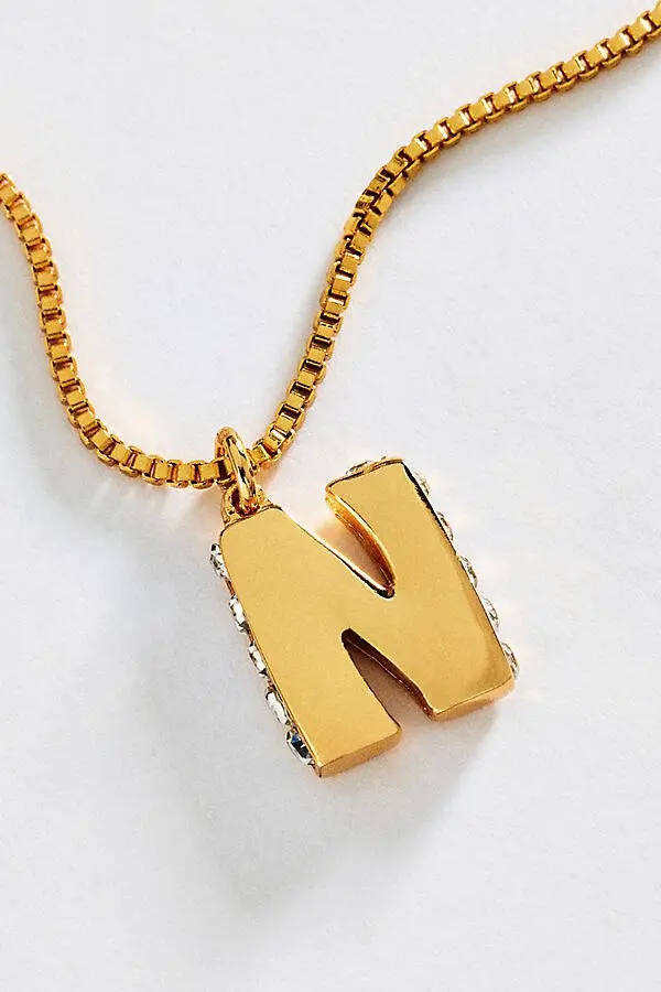 Anthropologie Crystl Itil Pendnt Necklce - N