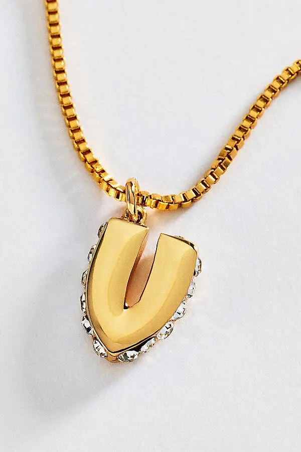 Anthropologie Crystl Itil Pendnt Necklce - V