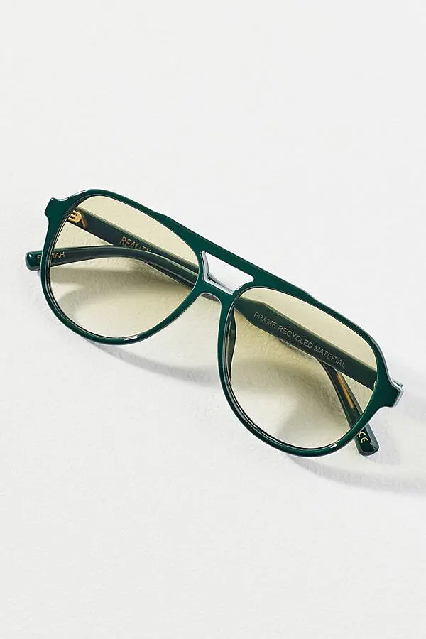 REALITY EYEWEAR Aviator Sunglasses - Dark Green