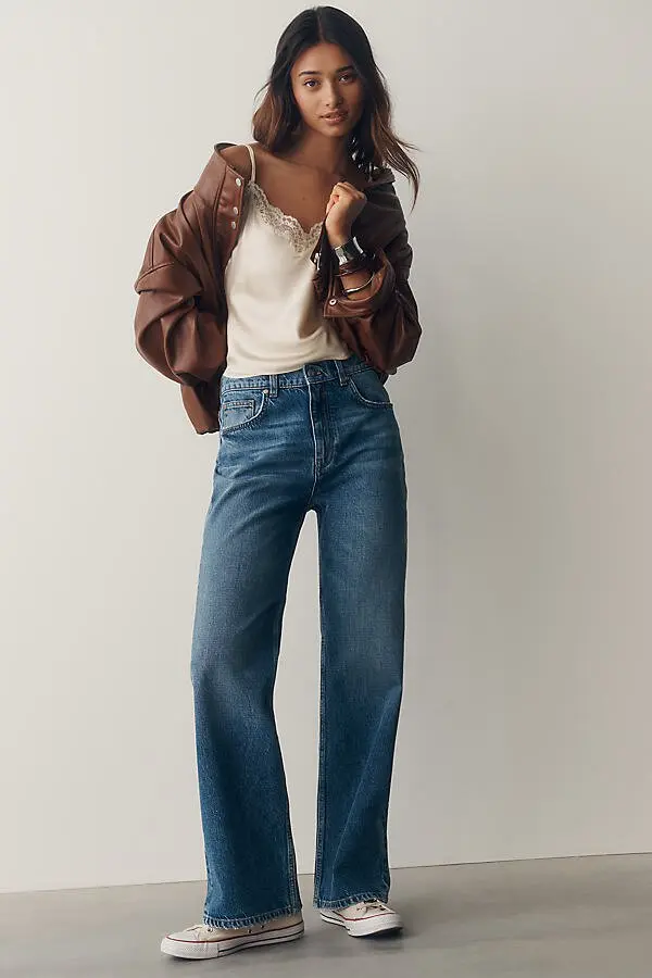 PILCRO High-rise Bootleg Jeans - Medium Denim