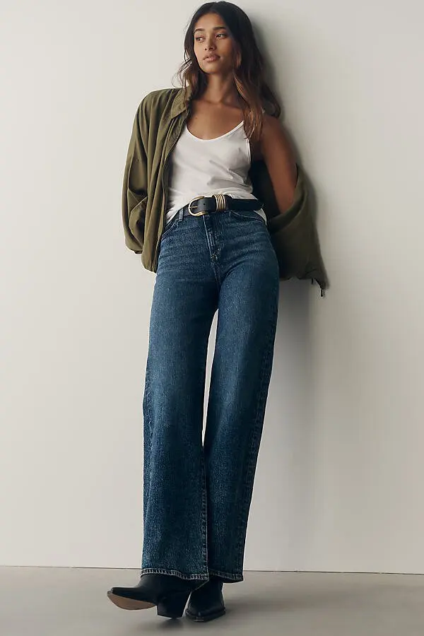 Joe's Jeans Mia High-rise Wide-leg Jeans - Kindness