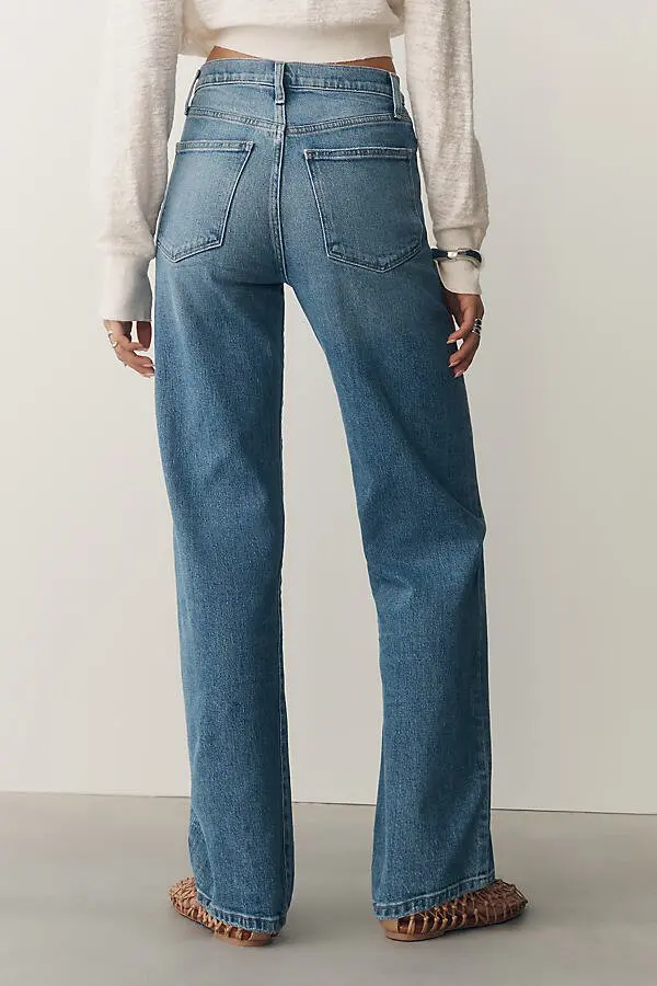 Joe's Jeans Margot High-rise Straight-leg Jeans In Medium Wash