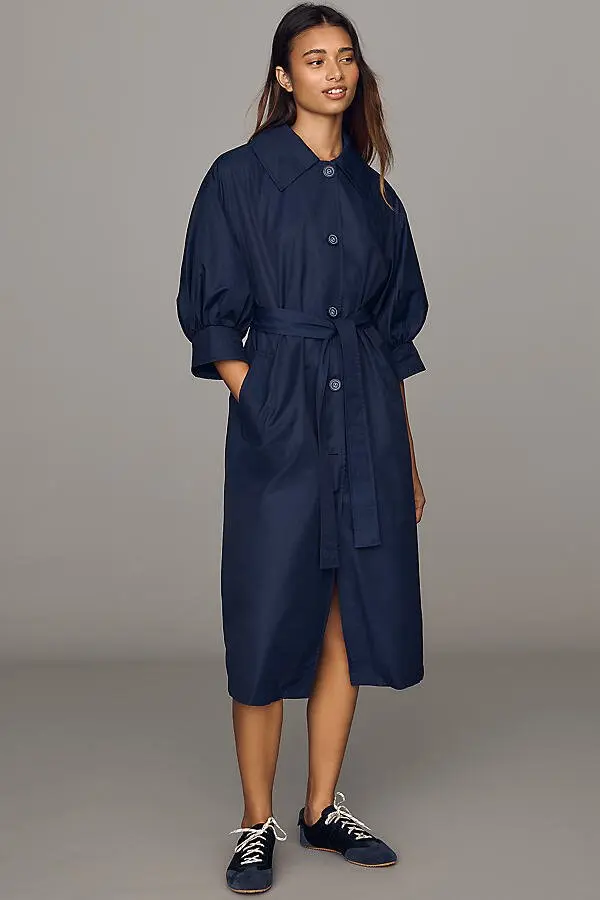 Maeve Crop-sleeve Trench Coat Jacket