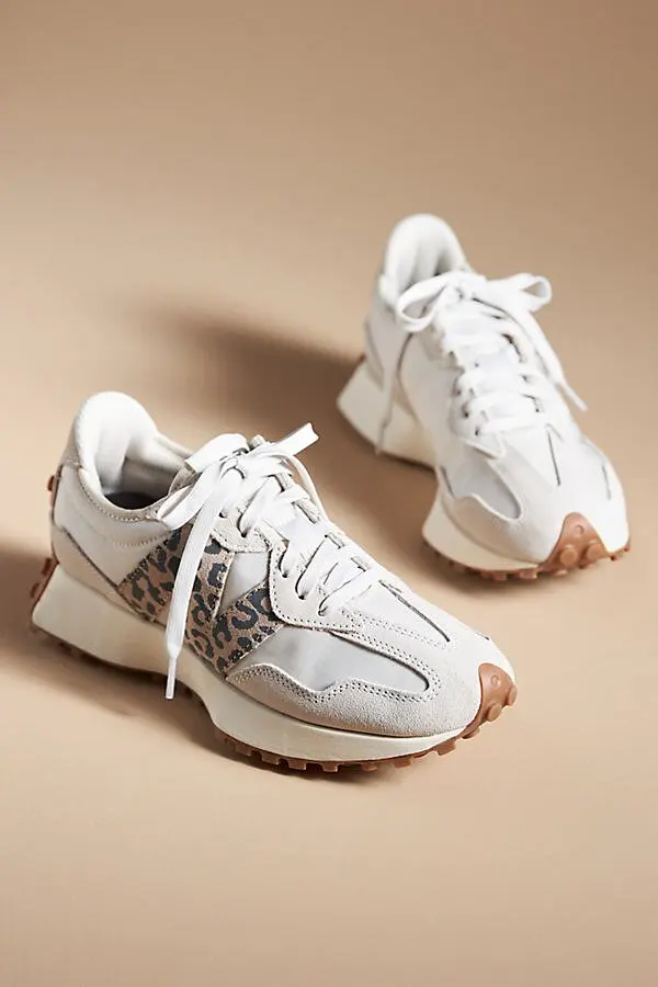 NEW BALANCE 327 Sneakers - Linen/sea Salt/leopard
