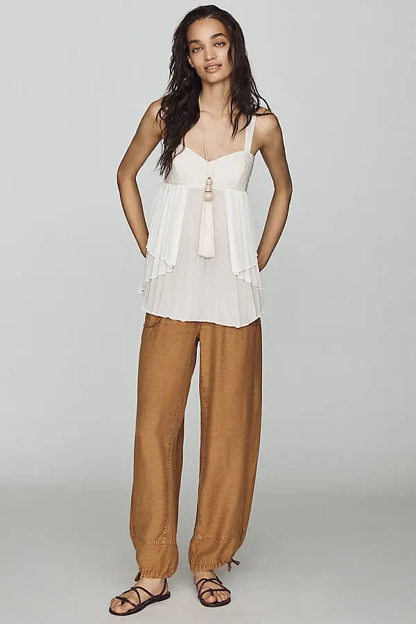 Anthropologie Pleated Tank Top