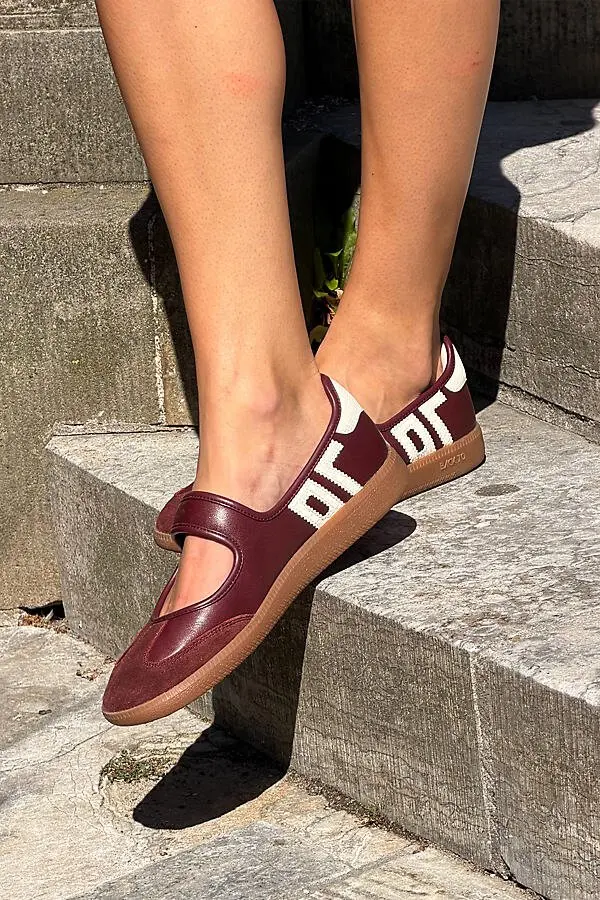 BACK 70 Aya Mary Jane Sneakers - Wine Milk