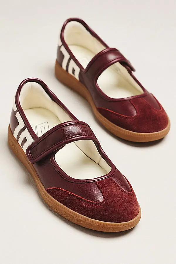 BACK 70 Aya Mary Jane Sneakers - Wine Milk