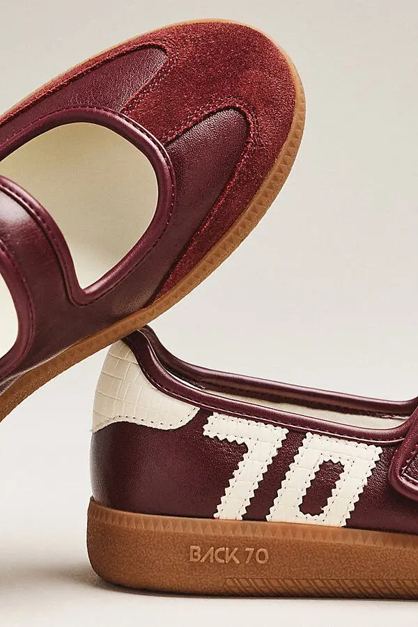 BACK 70 Aya Mary Jane Sneakers - Wine Milk