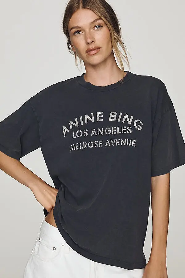 ANINE BING Melrose Stencil T-shirt