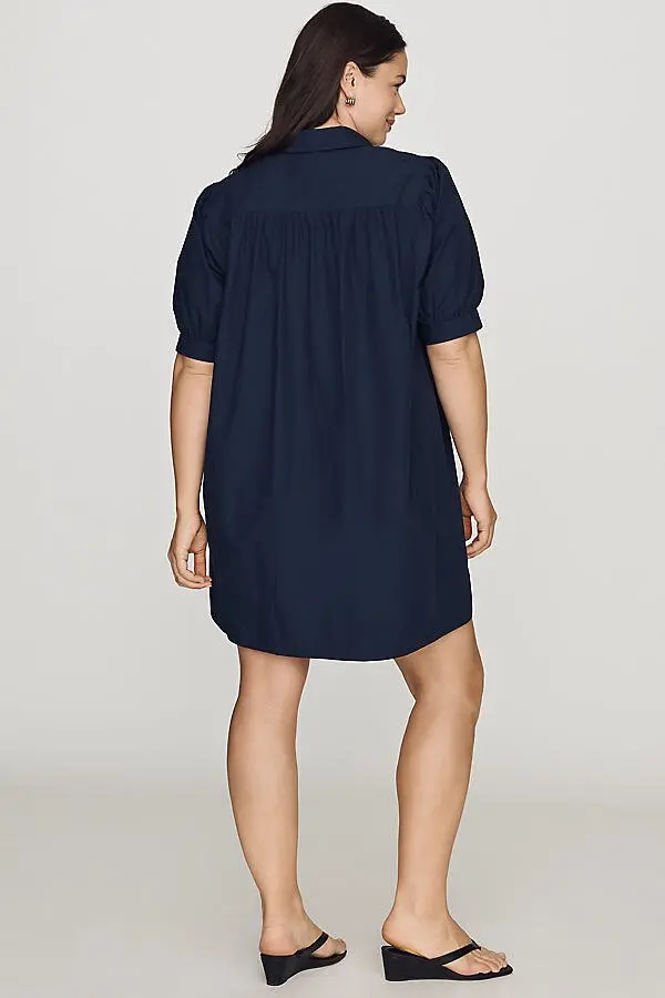 Maeve Cotton Puff-sleeve Shirtdress