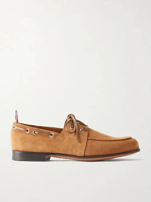 Thom Browne Suede Loafers - Brown