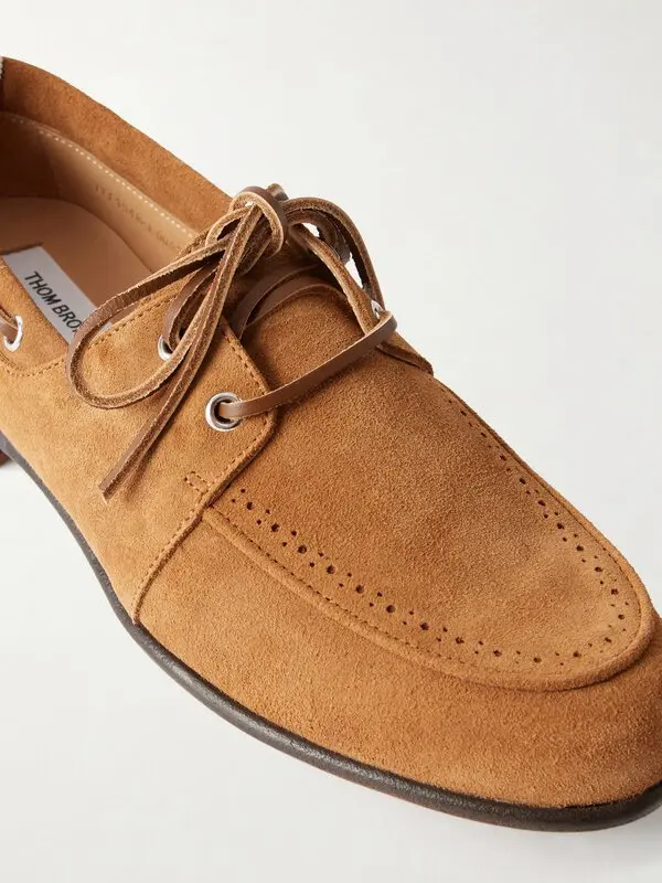 Thom Browne Suede Loafers - Brown