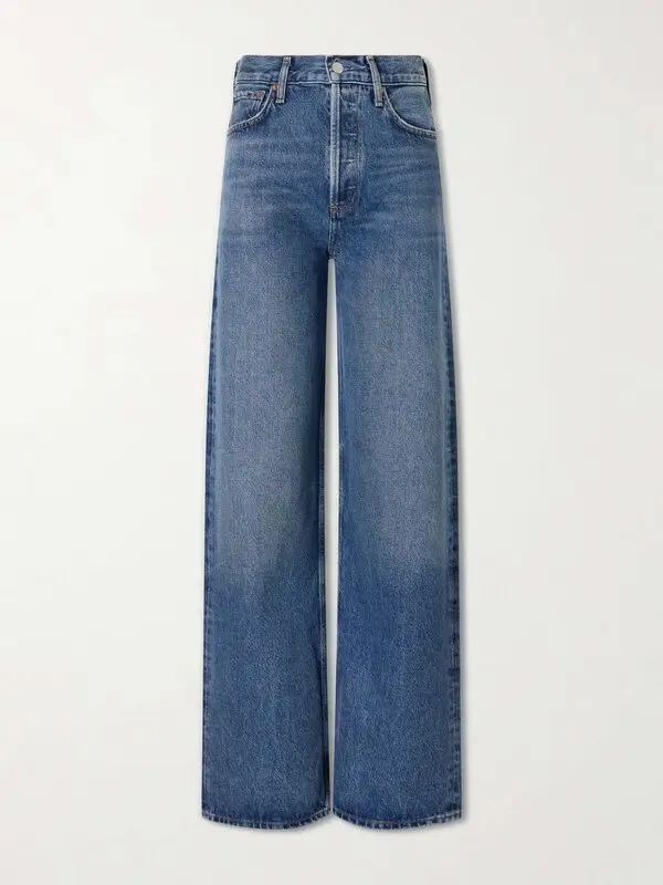 AGOLDE Ren Long High-rise Wide-leg Jeans