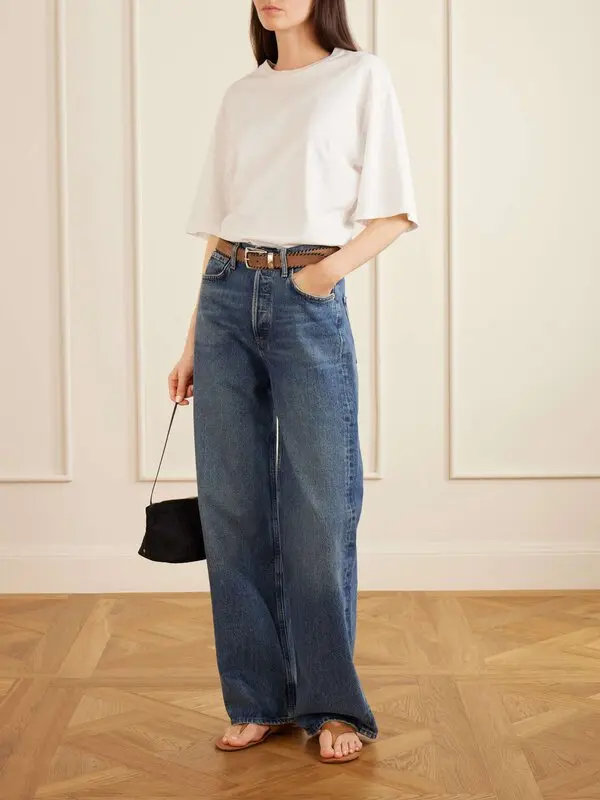 AGOLDE Ren Long High-rise Wide-leg Jeans