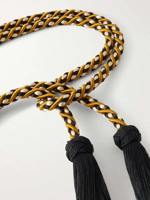 Le Sundial Palais Tasseled Braided Cord Belt