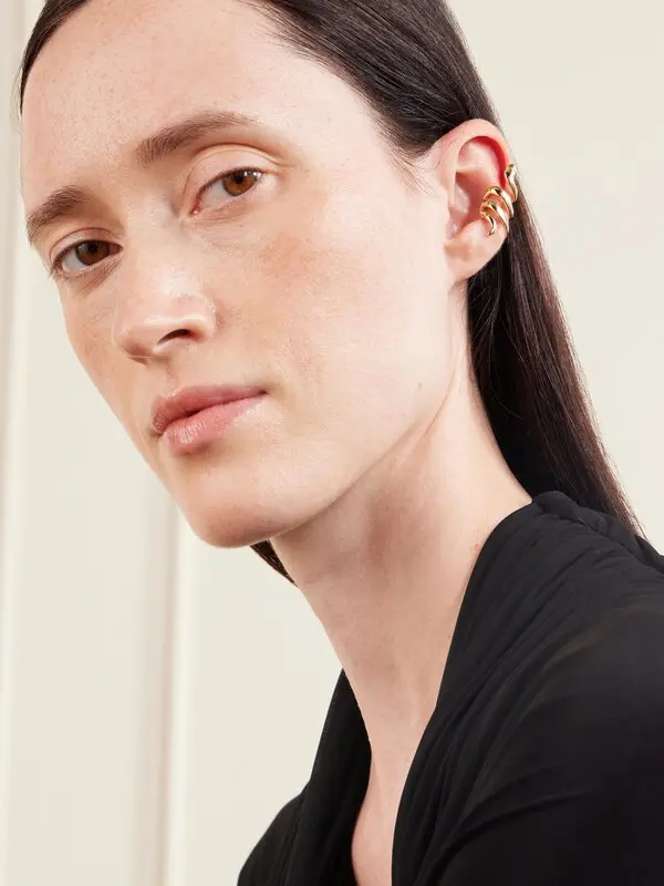 Ileana Makri 18 Karat Diamond Cobra Ear Cuff