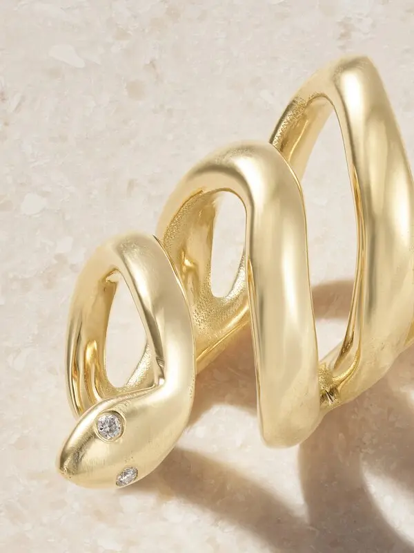 Ileana Makri 18 Karat Diamond Cobra Ear Cuff