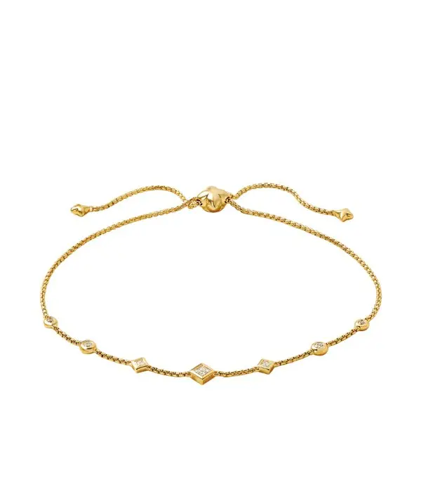 David Yurman Petite Modern Renaissance 18k Yellow Diamond Bracelet - Gold
